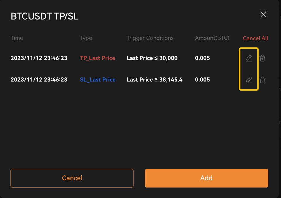How to Set Up and Modify Your TP(Take Profit)/SL(Stop Loss) Order – OrangeX